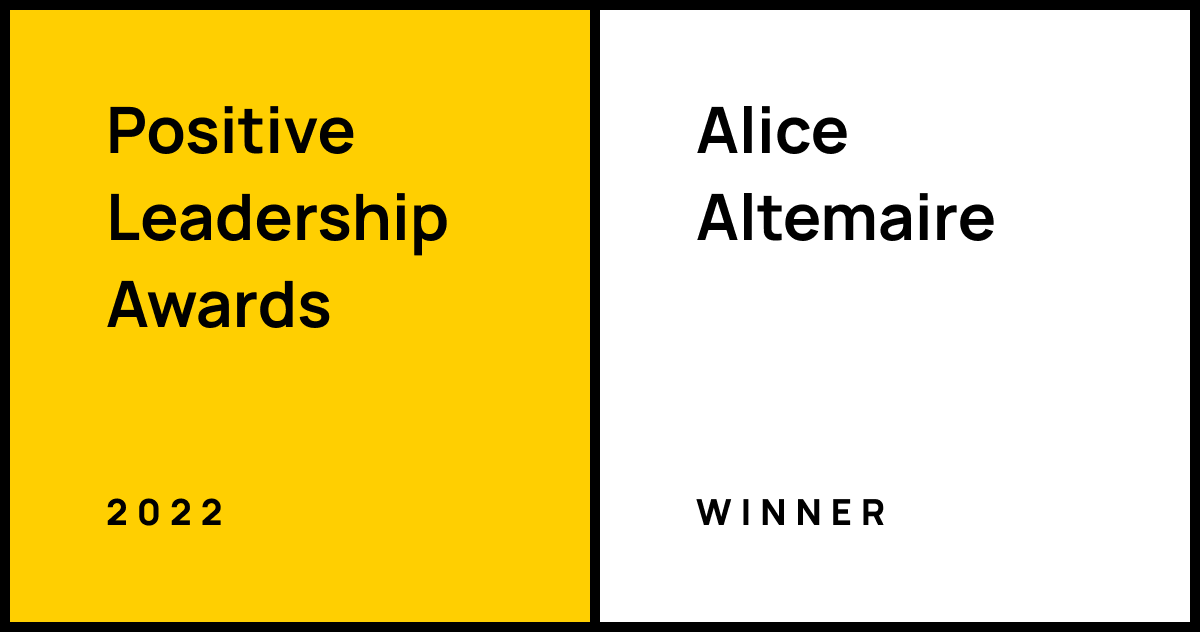 Alice Altemaire - Positive Leadership Awards 2023